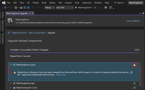 将 framework winforms 应用升级到 windows forms microsoft learn