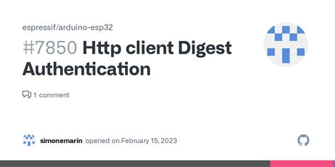 Client Digest Authentication · Issue 7850 · Espressifarduino Esp32 · Github