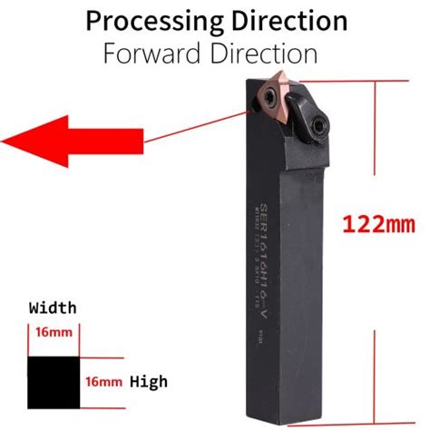 Hartwana Lathe Threading Tool Vertical Carbide Threading Inserts For External 60 Degree