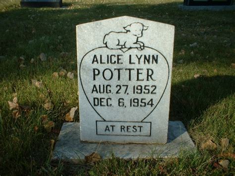 Alice Lynn Potter 1952 1954 Find A Grave Memorial