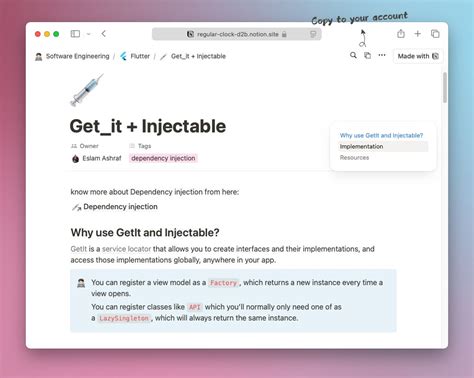 Dependencyinjection Flutter Dart Eslam Ashraf