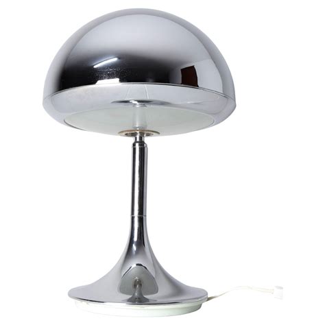 American 1960s Chrome Mushroom Lamps At 1stdibs Chrome Mushroom Table