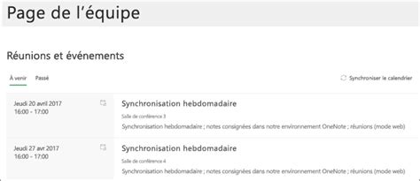 Utiliser Le Composant WebPart Calendrier De Groupe