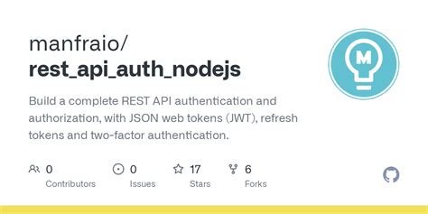 Github Manfraiorestapiauthnodejs Build A Complete Rest Api Authentication And