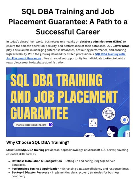 Ppt Sql Dba Training And Job Placement Guarantee Powerpoint Presentation Id 14027816