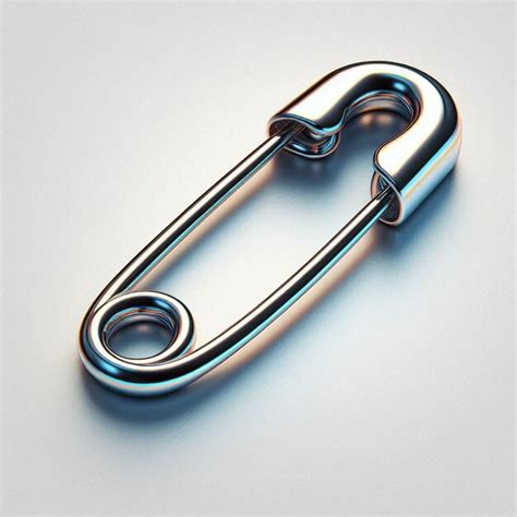 3d Beautiful Safety Pin Premium Ai Generated Image