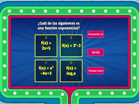 Funcion Exponencial Gameshow Quiz