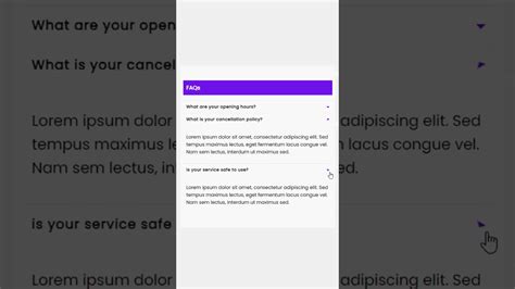 Trailer Faq Accordion Design Html And Css Shorts Youtube