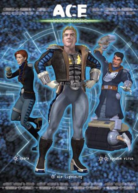 Ace Lightning Poster Ace Sparx Random Virus 89x59 Cm Achat And Prix Fnac