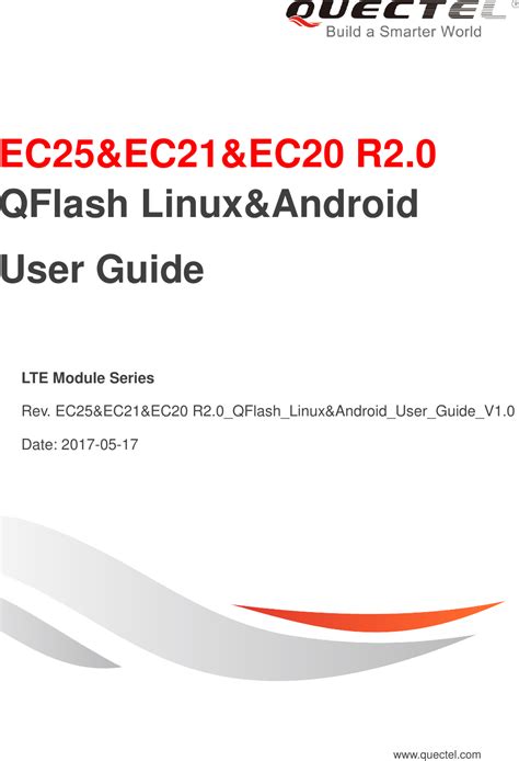 quectel ec25andec21andec20 r2 0 qflash linuxandandroid user guide v1 0