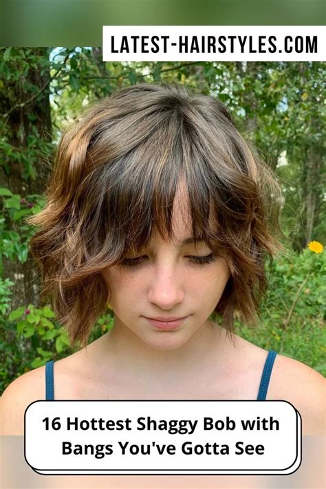 36 Shaggy Bob With Bangs Haircut Ideas For The Modern Retro Girl Shaggy Bob Hairstyles Bob