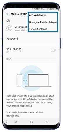 How To Enable And Configure Mobile Hotspot In Samsung Mobile Device