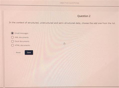 OBJECTIVE QUESTIONS Question 2 In The Context StudyX