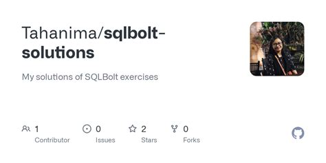 Sqlbolt Solutionssqllesson9querieswithexpressionssql At Main · Tahanimasqlbolt Solutions