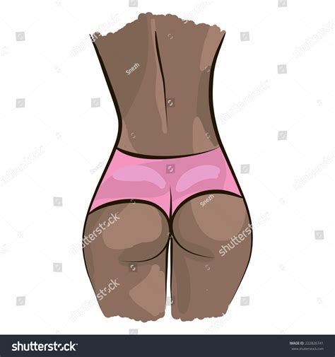 Sexy Womans Bottom Vector Illustration Stock Vector Royalty Free 222826741 Shutterstock