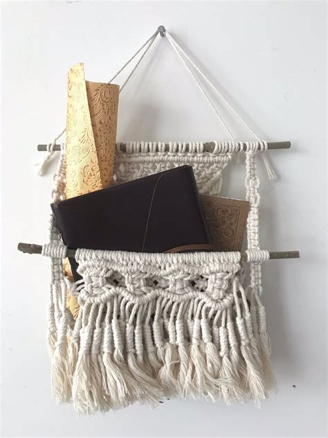 Macrame Wall Hanging Shelf Etsy