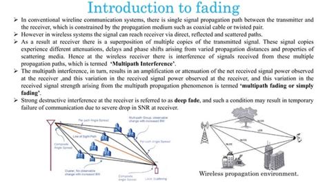 Concept Of Diversity And Fading Wireless Communication Pptx