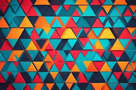 Premium Photo Abstract Geometric Background With Triangle Shape Pattern