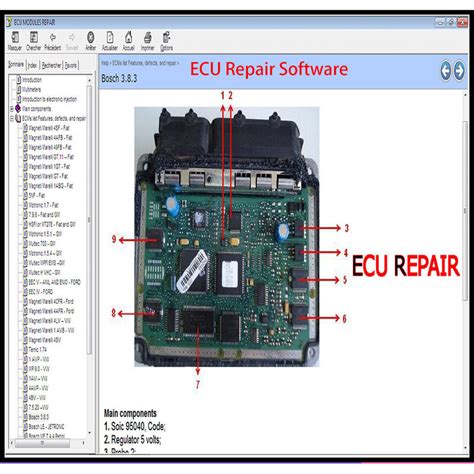 자동차 Ecu 수리 소프트웨어 설명 및 위치 핀아웃 Ecu 부품 도구 문제 해결 방법 도난 방지 자동차 수리 도구