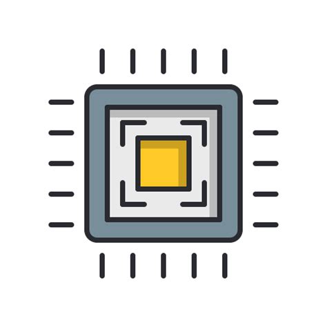 Processor Generic Color Lineal Color Icon