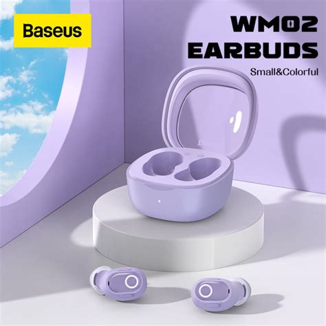 Baseus Wm Tws Bluetooth Wireless Earphones Stereo Mini Headphones Touch Control Headphone