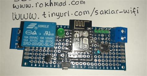 D I Y Saklar Kontrol Lampu Via Wifi Esp 8266 12f Dengan Pcb Lobang