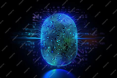 Premium Ai Image Dynamic Cyber Fingerprint Showcases Evolving Security Measures Enhanced By