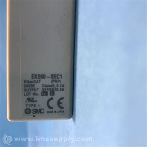 Smc Ex260 Sec1 Ethercat Si Unit 32 Outputs Ims Supply