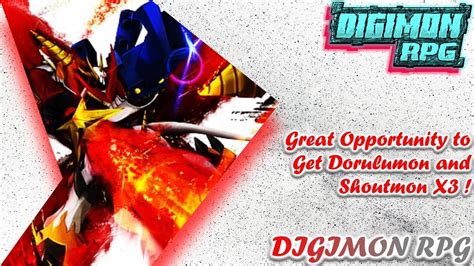 Great Opportunity To Get Dorulumon And Shoutmon X Eng Sub Digimon Rpg Dro Youtube