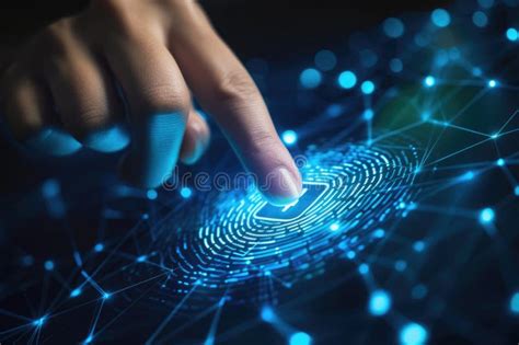 Personal Data Protection Digital Fingerprint Trace A Padlock Know Your Customer Kyc K Y C