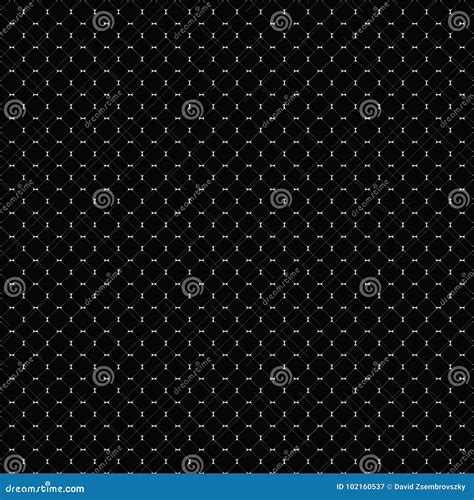 Seamless Monochrome Diagonal Square Grid Patter Background Stock Vector Illustration Of