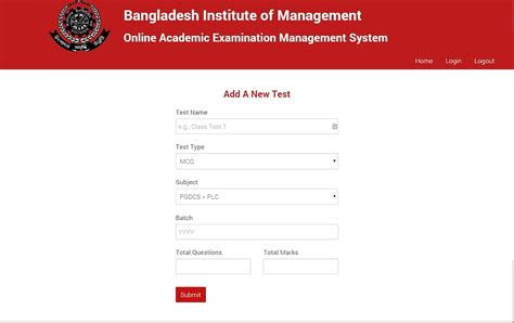 Online Examination Management System Php Mysql Behance