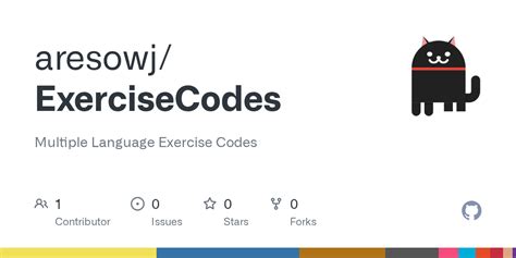 Github Aresowjexercisecodes Multiple Language Exercise Codes