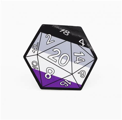 D20 Sticker Asexual Pride Eventeny