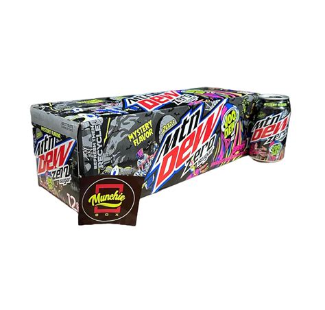 Mtn Dew Voodew Mystery Flavor Stash 2023 Zero Sugar Pack Of 12 12 Oz Cans