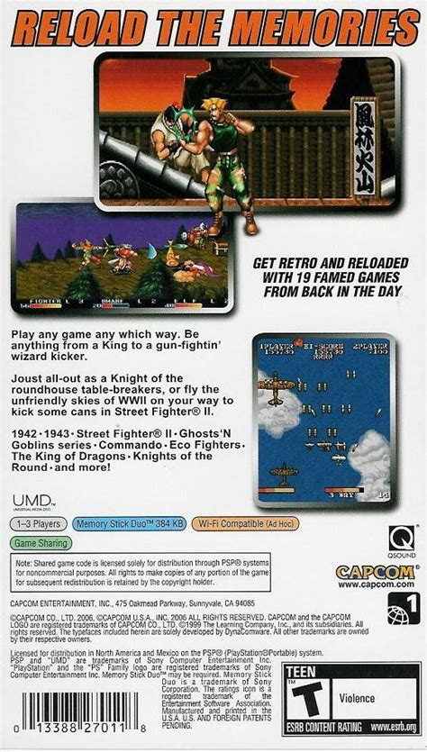 Capcom Classics Collection Reloaded Usa Iso