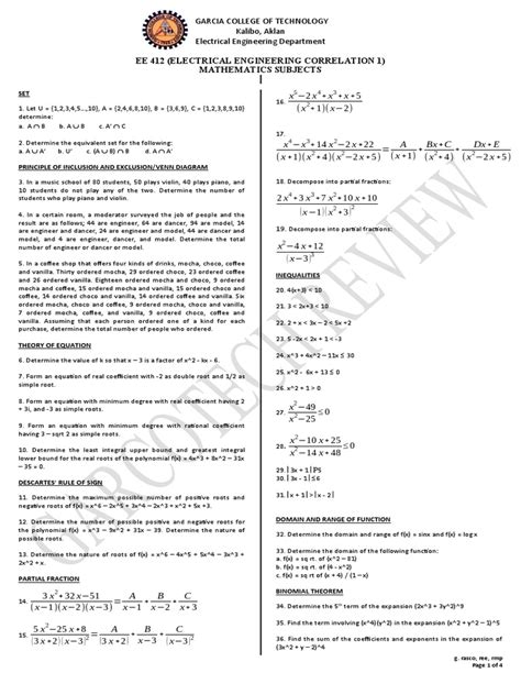 2x X X5 X 1 X 2 Ee 412 Electrical Engineering Correlation 1