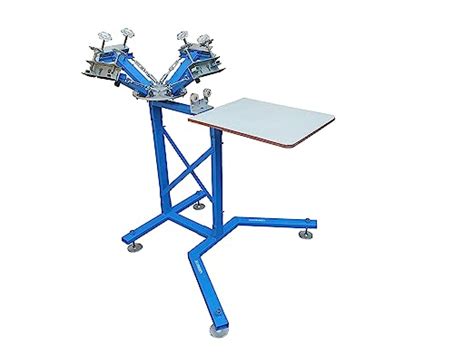 Ghoshtec Single Station Four Color With Stand High Cacity Manual Screen