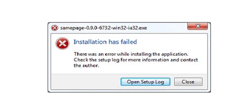 Causes Of Software Installation Failure