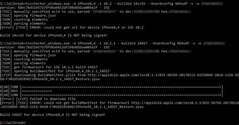 Question Tsschecker Latest Unable To Save Blobs For 1021 R