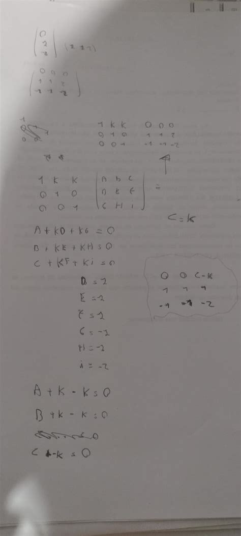 Find K And X Matrices Problem Raskmath