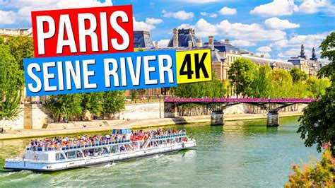 Paris France A Walk Along The Seine River Banks In 4k Youtube