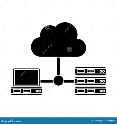 Isolated Cloud Computing Design Stock Illustration Illustration Of Concept Office 79825662