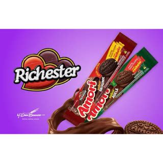 Kit 12 Biscoito Recheado Amori Richester Sabores 125g Cada Shopee Brasil