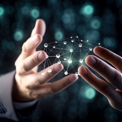 Premium Photo Futuristic Interface Interaction Human Hand Navigating