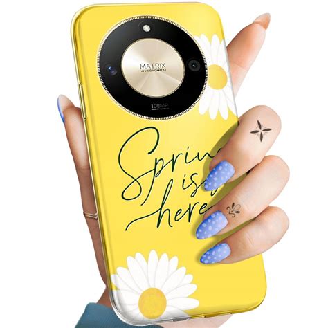 Etui Do Huawei Honor X50 5g Wzory Wiosna Wiosenne Spring Obudowa