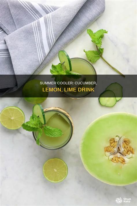 Summer Cooler Cucumber Lemon Lime Drink Shunketo