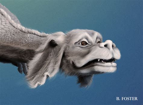 Falkor From The Neverending Story Sculpted With Zbrush Bern Foster