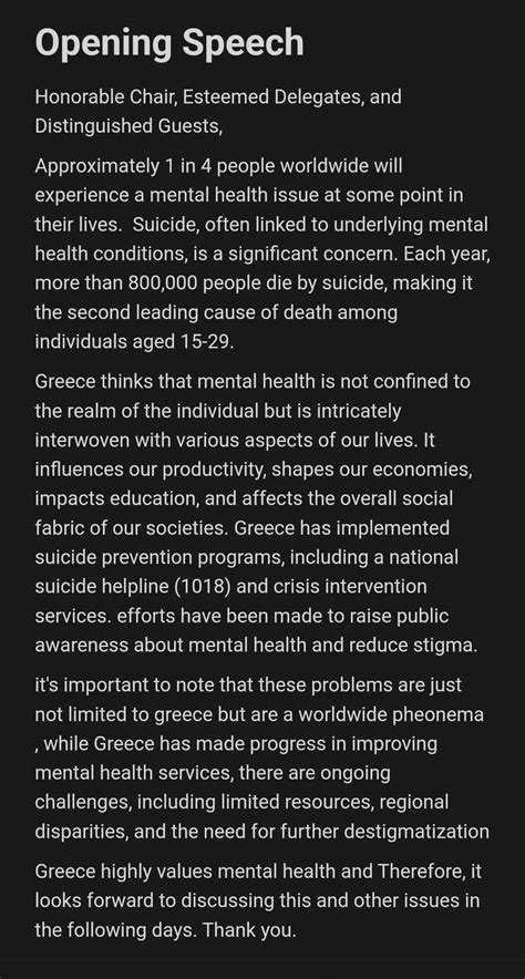 Opening Statement Examples