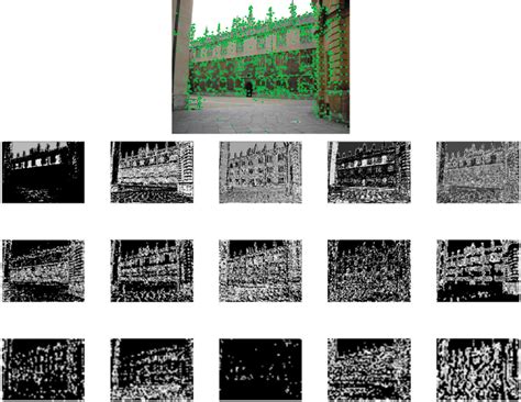 visualization of convolutional feature maps and surf points we show